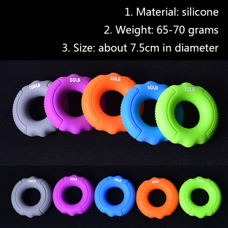 2 PCS Silicone Gripper Finger Exercise Grip Ring, Specification: 20LB ...