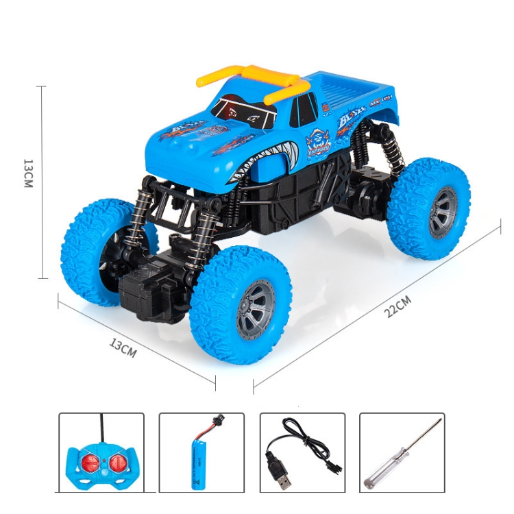 원격 제어 자동차 표류 4 륜구동 차량 장난감 등반 4 륜 차량 장난감 어린이 색상 Suv Rhino Blue