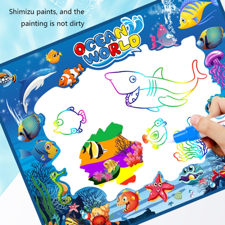 6614 Children Water Drawing Canvas Magic Graffiti Mat, Size: 100 x 80cm ...