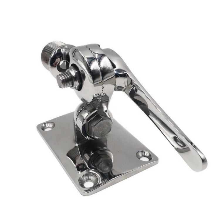 316 Stainless Steel Marine VHF Adjustable Antenna Base Mount For Boat ...