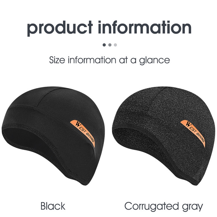 웨스트 자전거 Yp0201294 여름 얼음 실크 모자 승차 방풍 후드 통기성과 빠른 건조 헬멧 안감 캡 크기 자유로운 크기 회색