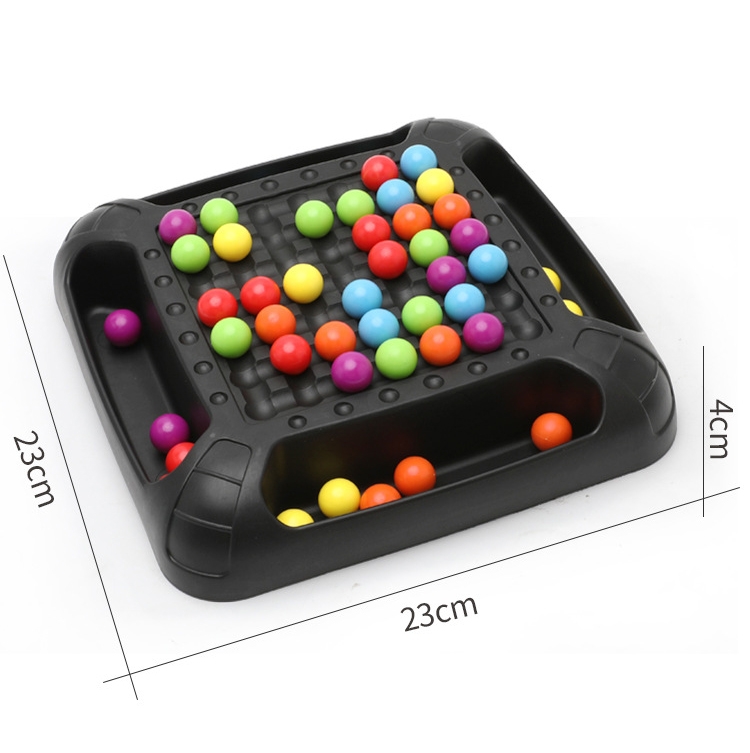 2 Pcs 무지개 음악 퍼즐 장난감을 제거하는 어린이 재미있는 체스 조기 교육 부모 하위 보드 게임 색상 두꺼운 버전