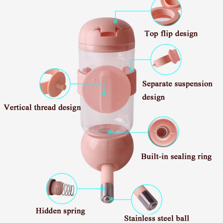PET Waterer ประเภทแขวน PET WATER CUP, สเปค: 500ml (สีน้ำเงิน)