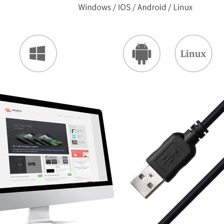 IVANCODE VS5905 One-Dimensional Wired Red Light Scanner Supermarket ...