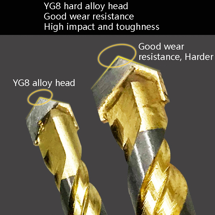 6 PCS 10 mm titanio chapado con taladro de torre de porcelana de ...