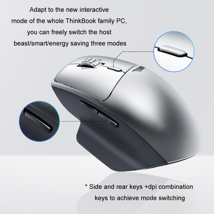 Lenovo ThinkBook Bluetooth Wireless Dual Mode Interactive Design Mouse ...