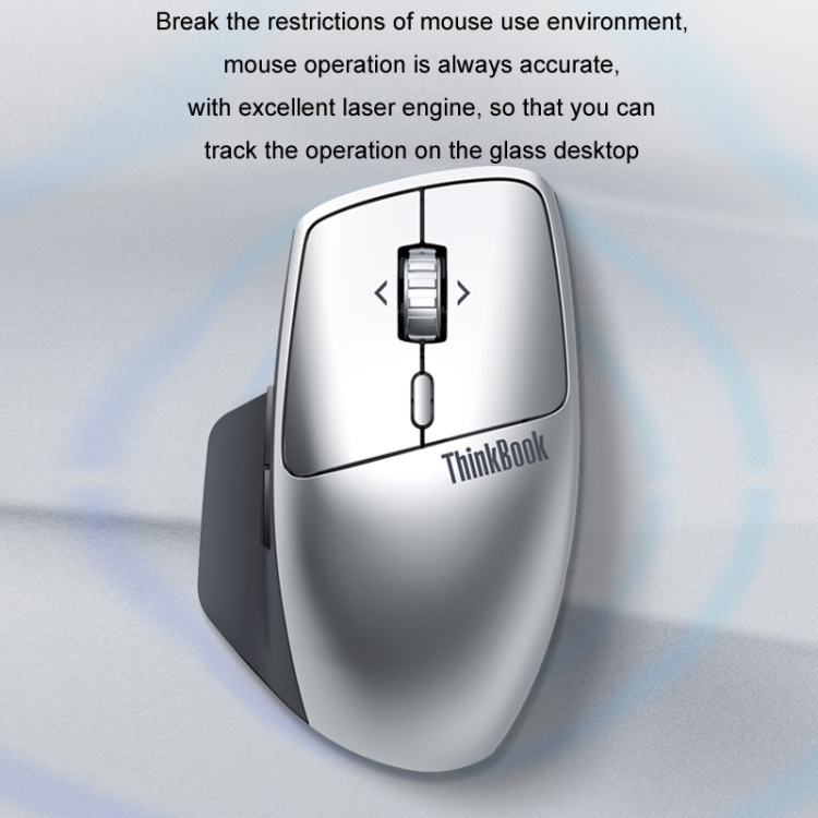 Lenovo ThinkBook Bluetooth Wireless Dual Mode Interactive Design Mouse ...