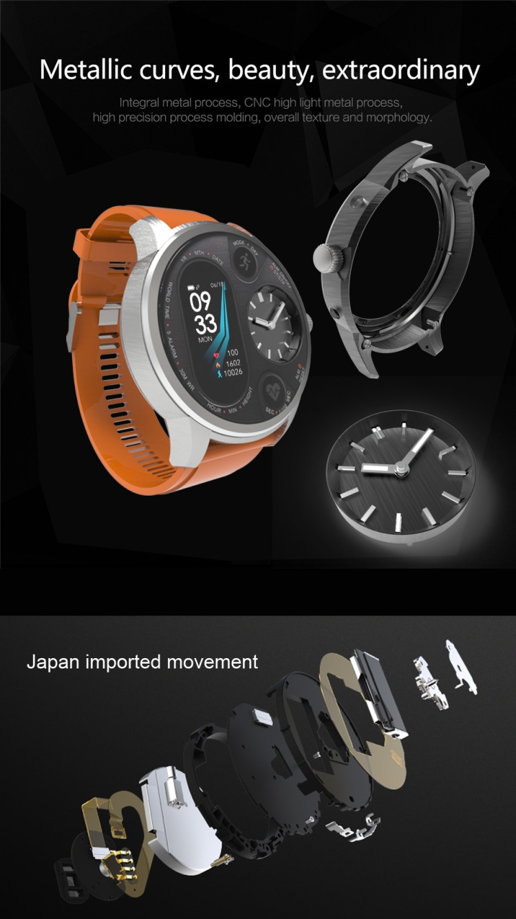 T3 Dual Display Smart Watch For Men IP68 Waterproof Fitness Bracelet 15 ...
