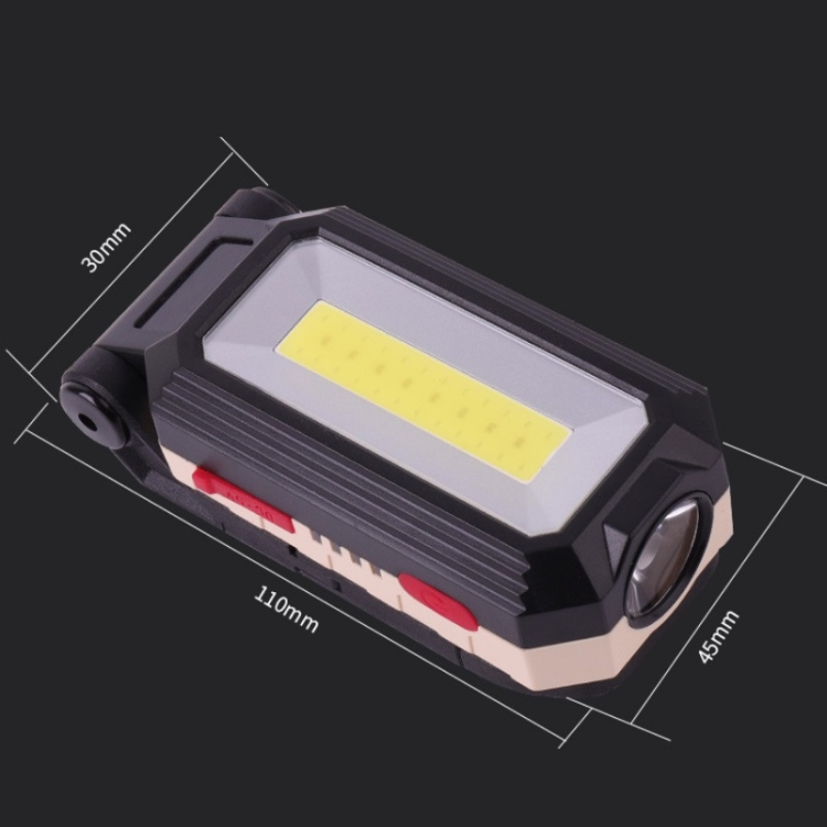 W560 Cob T6 눈부심 자동차 검사 작업 조명 Usb 충전 Led 접이식 캠핑 램프 후크 자석