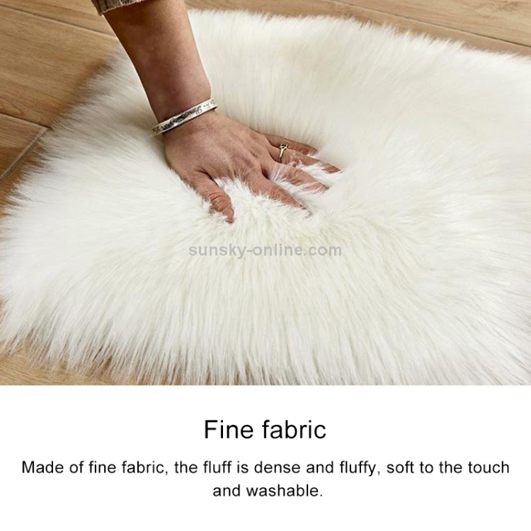 Love Heart Rugs Artificial Wool Sheepskin Hairy Carpet Faux Floor Mat ...