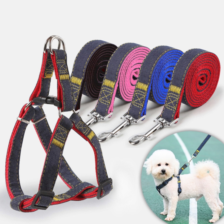 BG-Q1025 Dây xích + Dây đeo ngực + Cổ áo dày Bộ dây xích cho chó cưng ...