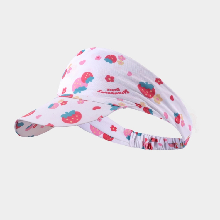 2 Pcs 스포츠 헤드 밴드 빈 모자 여름 야외 옥외 썬 스크린 통기성 승마 및 남자와 여자를위한 정점 모자를 실행 크기 무료 Szie 딸기 연인