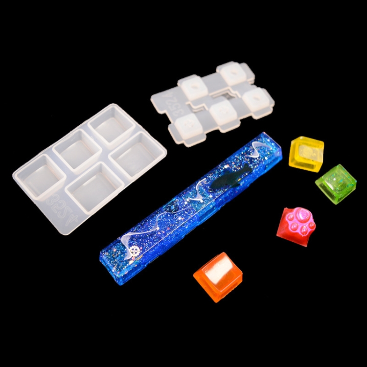 2 PCS DIY Keycap Silicone Mold OEM Mechanical Keyboard Silicone Mold ...
