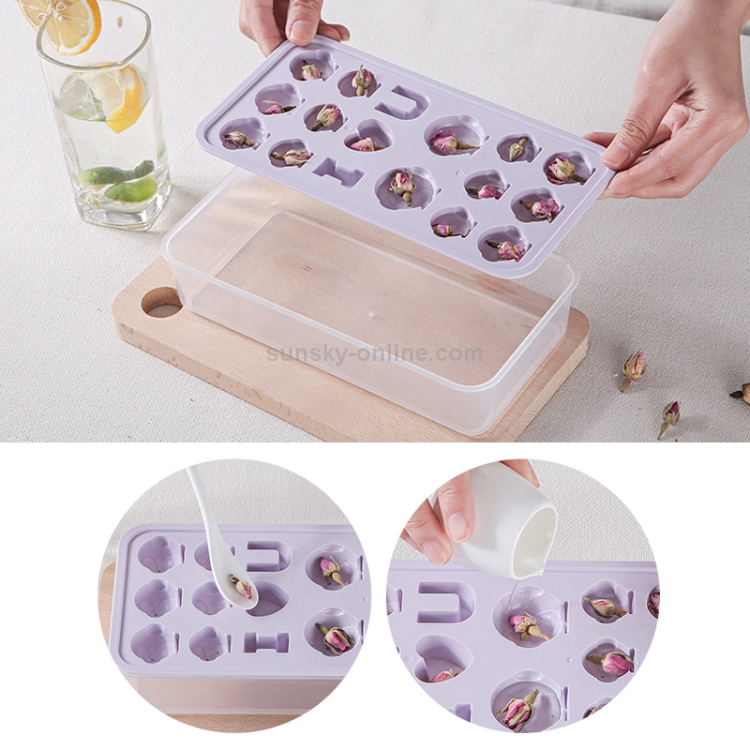 크리 에이 티브 Diy 홈 아이스크림 금형 얼음 격자 펭귄 모양 뚜껑 아이스 박스 파란색와 수제 아이스 큐브