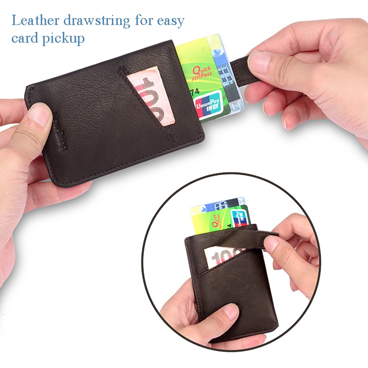 New-Bring Leather Card Holder Ultra-Thin Card Case Driving License ...