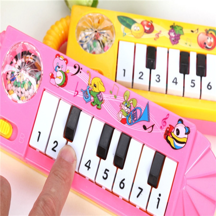 Mini 8-key Electronic Piano Children Music Toy, Random Color Delivery
