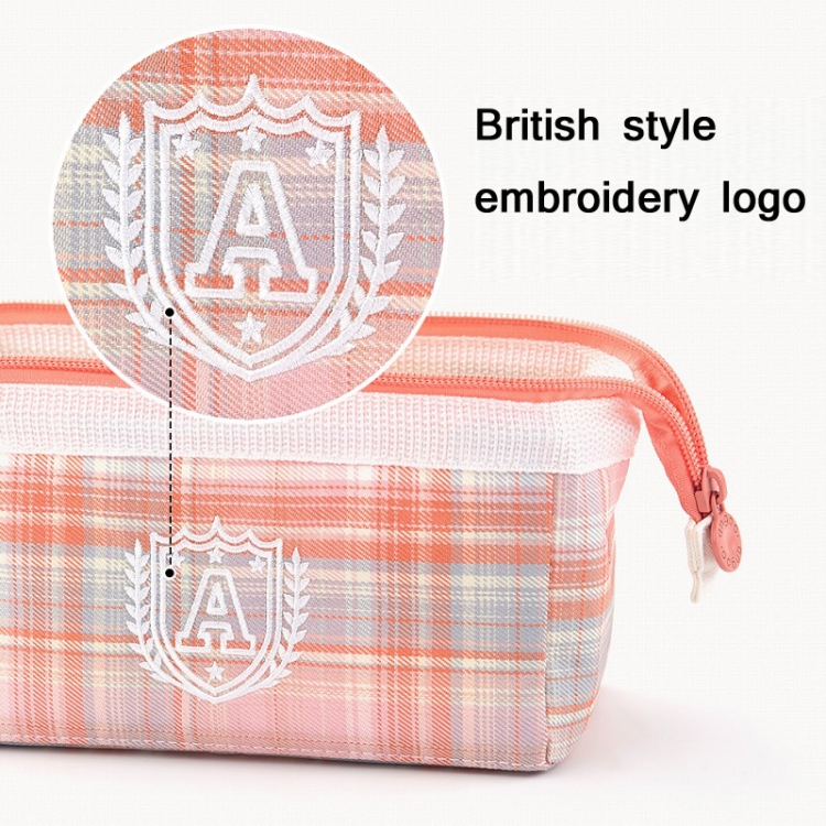 ANGOO Lattice Embroidery Large-Capacity Pencil Case Student ...