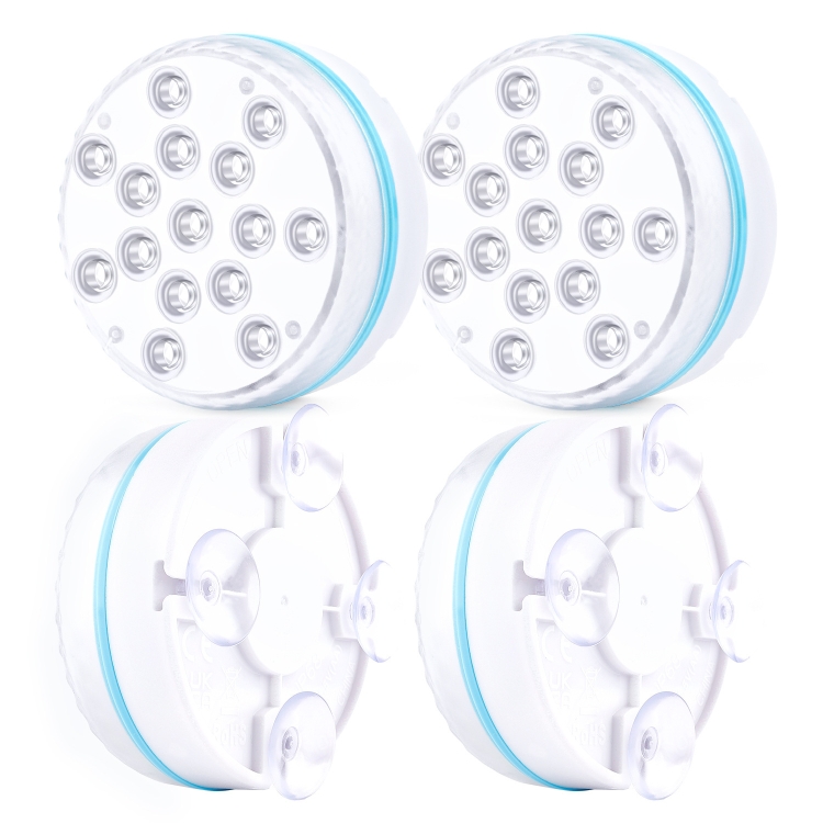 15 ไฟ LED RF การควบคุมระยะไกลดำน้ำแสงแม่เหล็กโคมไฟสระว่ายน้ำกันน้ำ ...