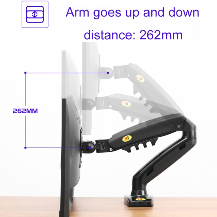 Monitor Desktop Bracket Up And Down Lifting Television Bracket F100A ...