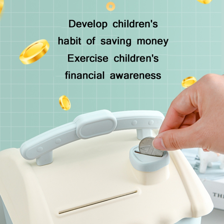 Niños de dibujos animados deseado almacenamiento alcancía (Blue House Blue)