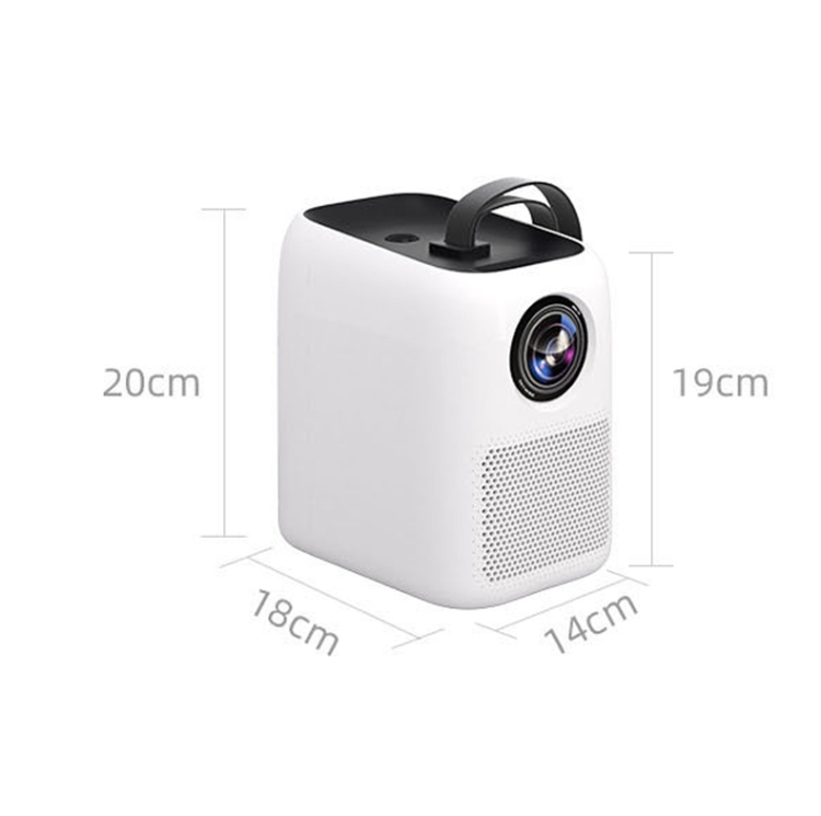 RBT-CP800S Portable HD 4K Smart Wireless Projector, Plug Type:EU Plug ...