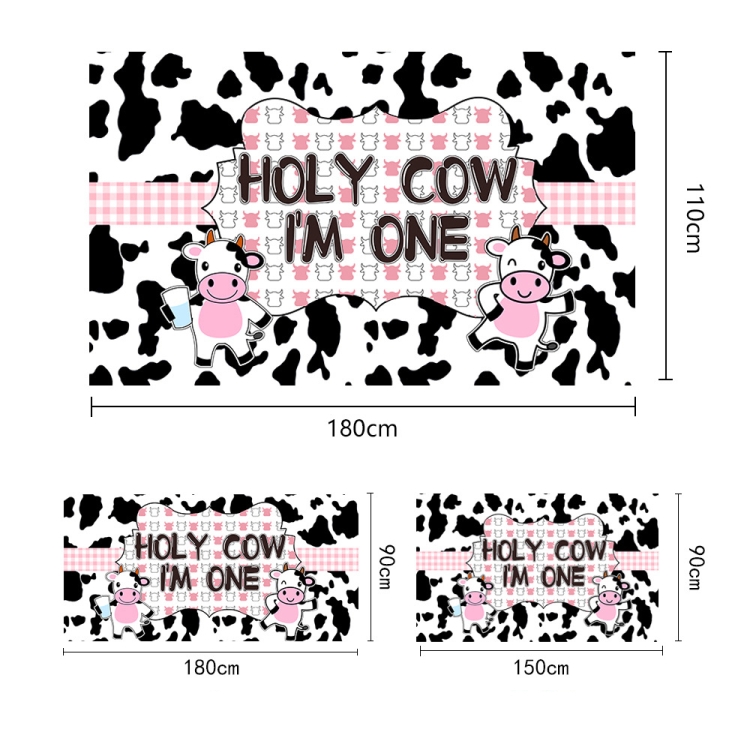 180x90cm Tema de vaca de dibujos animados decoración de fiesta de ...