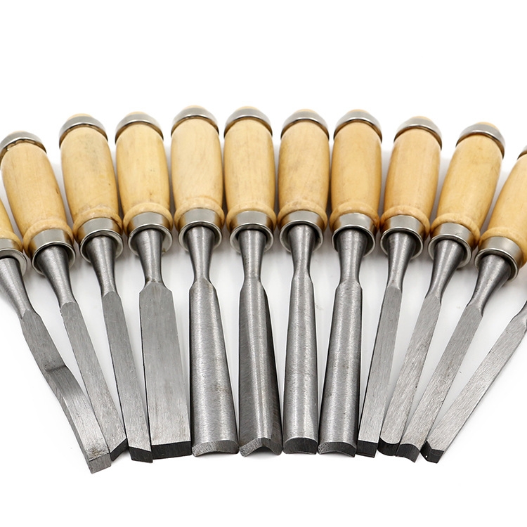 14 In 1 Woodworking Carving Chisel Hand Carving Knife With Storage Tool Bag