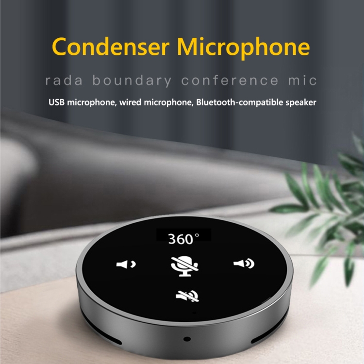 BYD-03 Omnidirectional Bluetooth Condenser Microphone Built-In Speaker ...