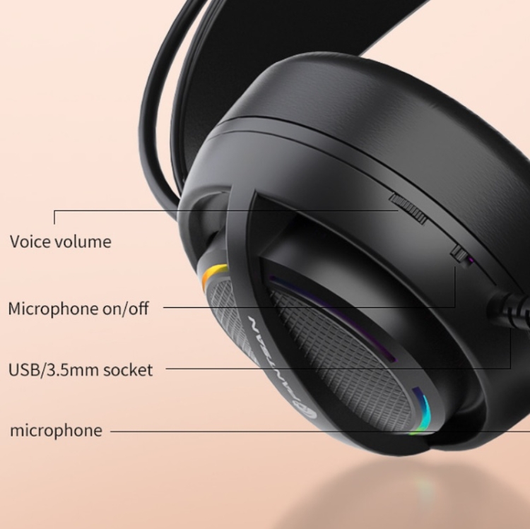 PANTSAN PSH-100 USB Wired Gaming Earphone Headset with Microphone ...