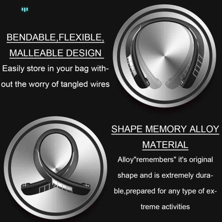 LZ-3 หูฟังบลูทู ธ กีฬาไร้สายแบบไร้สาย (สีดำ)