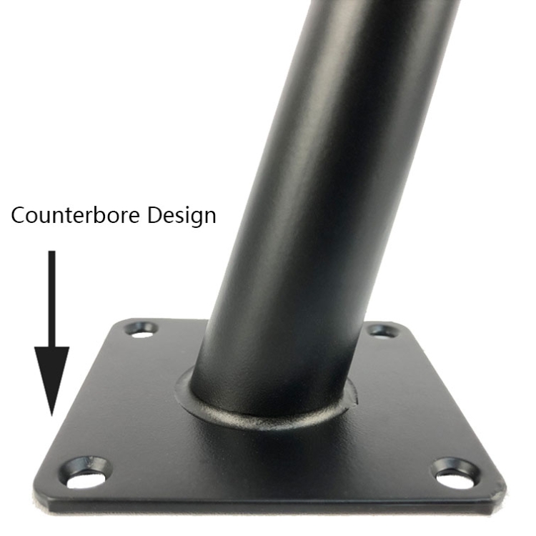LH-ZT-0001 Cone Round Tube Furniture Support Legs, Style: Oblique Cone ...