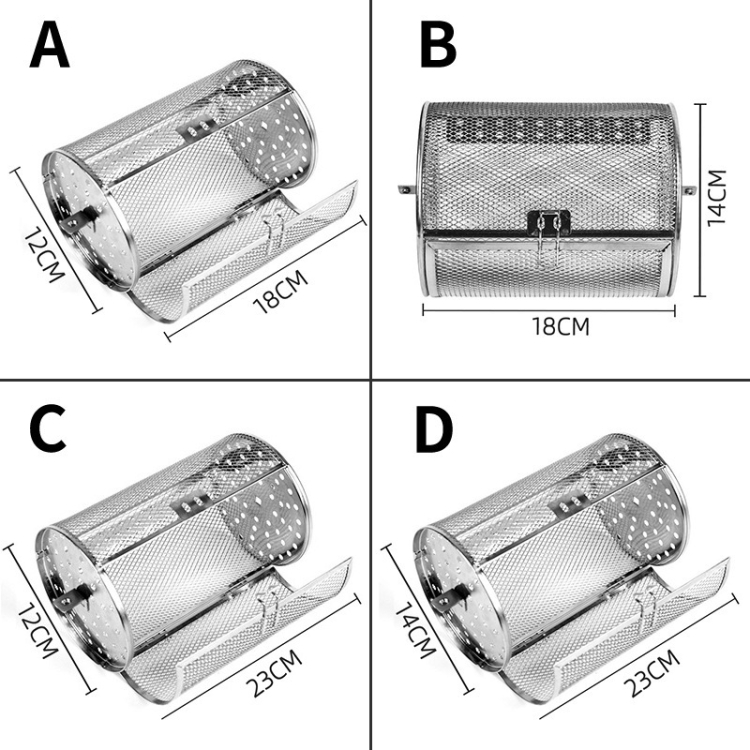 A Type 12 x18cm Stainless Steel Roasting Cage Oven Peanut Chestnut Cage
