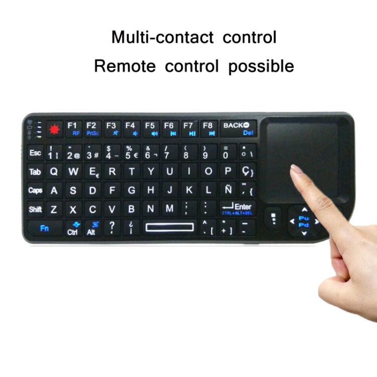 A8 Bluetooth Touch Backlit Mechanical Wireless Keyboard(White Light ...