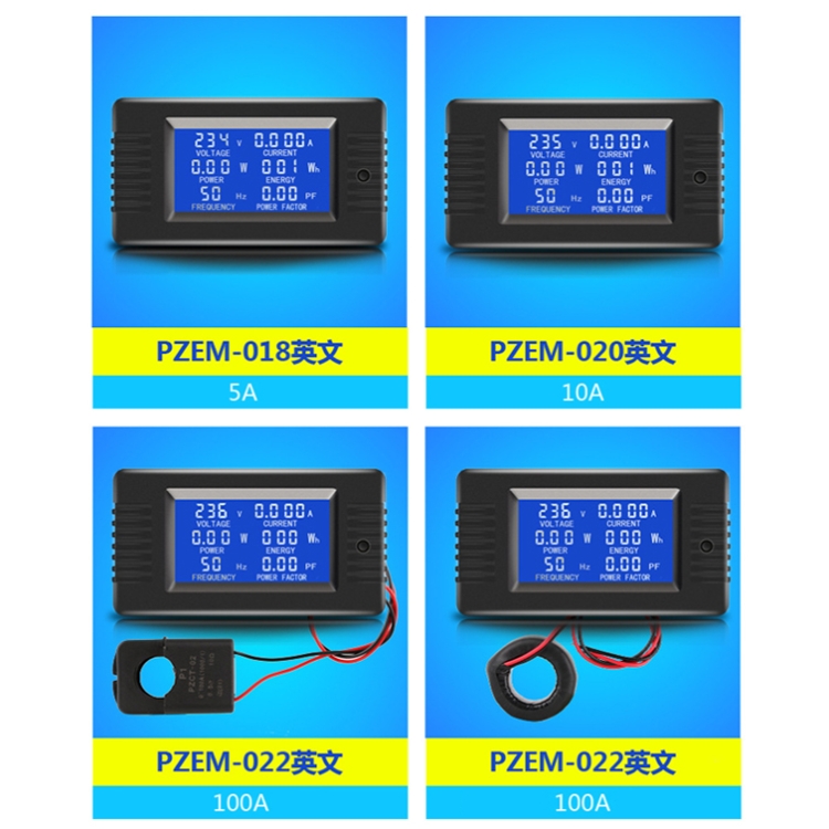 Peacefair English Version Multifunctional AC Digital Display Power ...