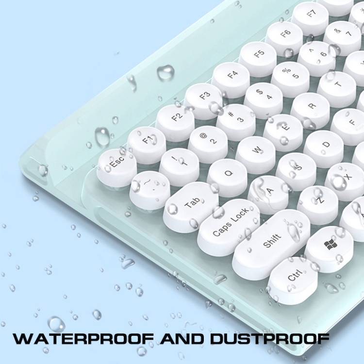 LANGTU L3 102 Teclas Anti-derrame Silencio Teclado mecánico cableado ...