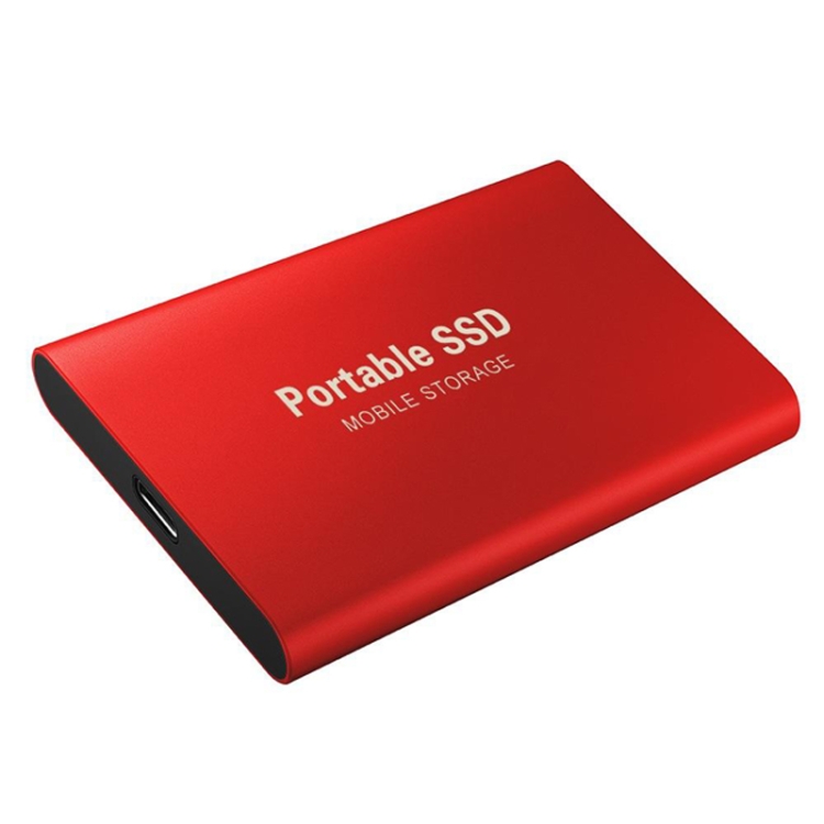 Mini Portable High Speed SSD Solid State Drive, Capacity: 8TB(Red)