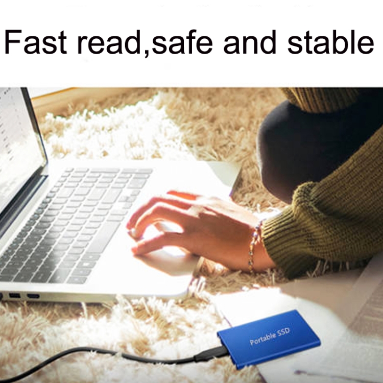 Mini Portable High Speed SSD Solid State Drive, Capacity: 8TB(Red)