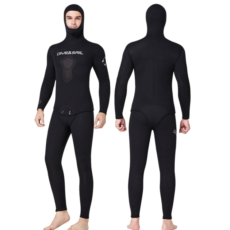 DIVE & SAIL 7mm Split Thick And Keep Warm Long Sleeves Hooded Diving ...
