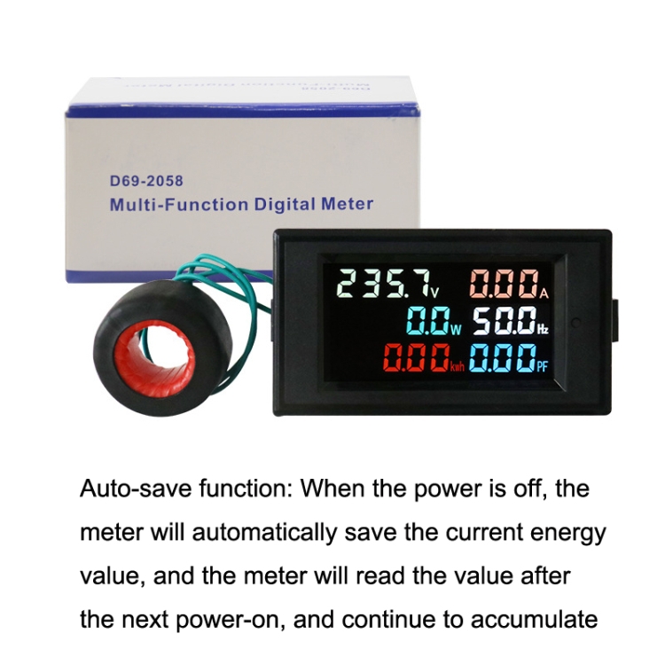 D69-2058 6 in 1 Multifunctional AC Voltage and Current Digital Display ...