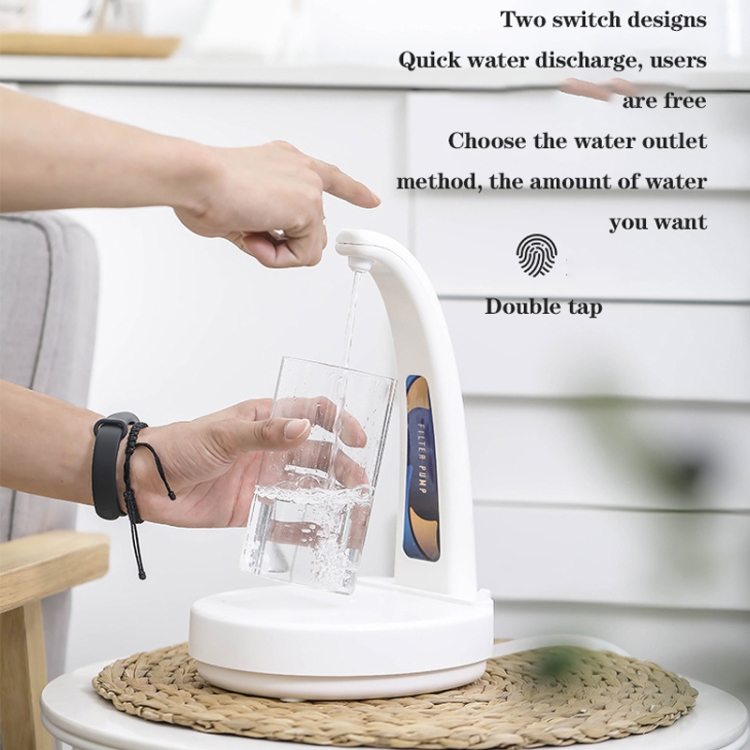 Gravity Induction Electric Bottled Water Pump USB Rechargeable Water ...