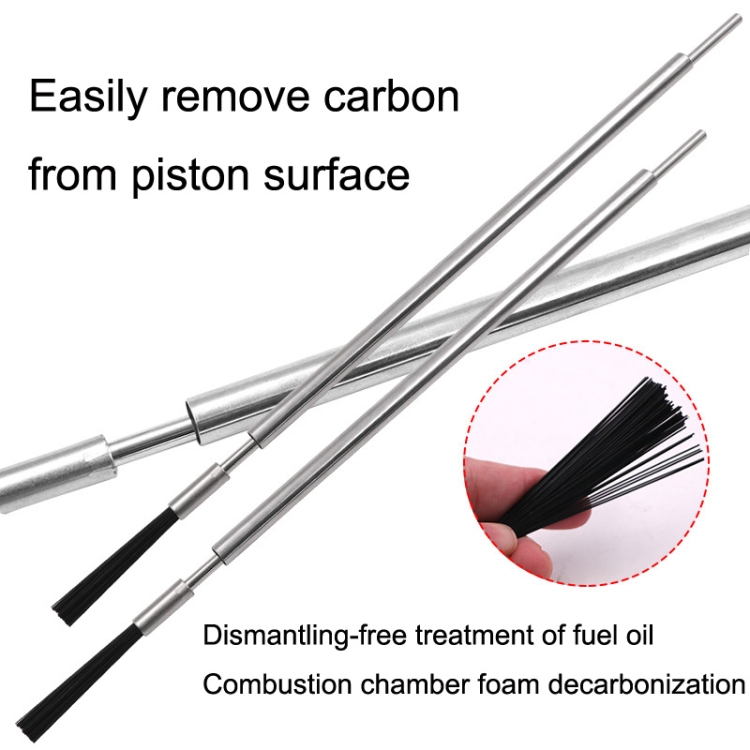 2 PCS Car Engine Cylinder Carbon Cleaning Brush, Specification: Brush Head
