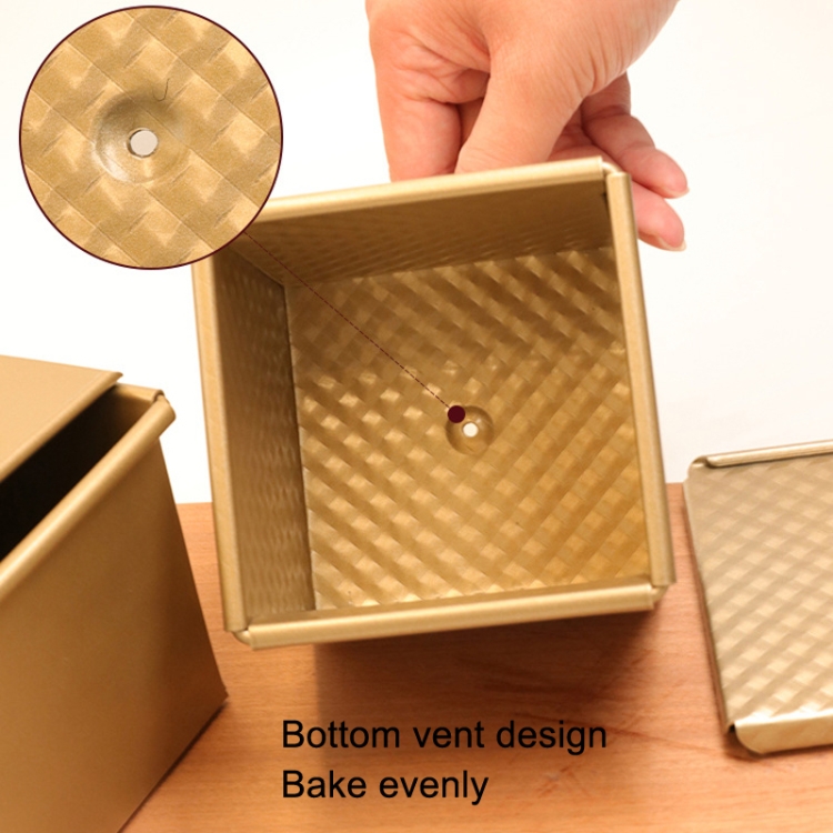 Square Toast Box Non-Stick Water Cube Toast Mold, Style: 8832 8x7.5x6 ...