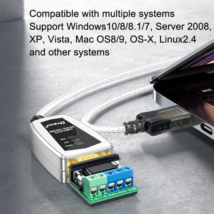 DTECH DT-5019 USB To RS485/422 Industrial Converter Serial Line ...