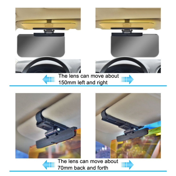 SHUNWEI Car Anti High Beam Visor Night Vision Glasses, Style: Large ...