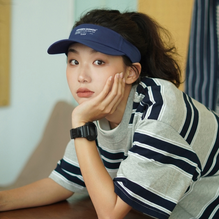 Gegeen Domog S447 여름 선 스크린 빠른 건조 스포츠 빈 탑 모자 (형광 녹색)