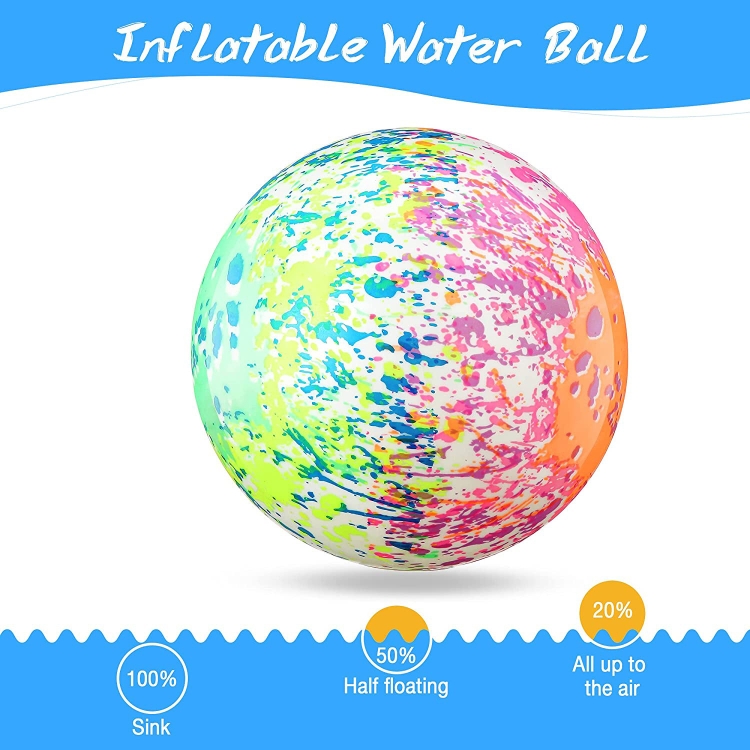 Underwater Balloon Swimming Pool Toys Ball Inflatable Beach Ball(Blue)