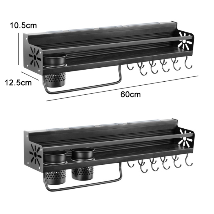 Keuken Wand gemonteerd Kruidenfles opbergrek, specificaties C2 60 cm ...