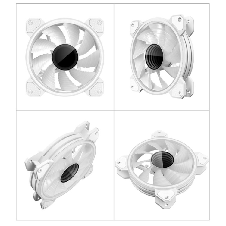 COOLMOON 12cm Infinity Lens Computer Cooling Fan PWM ARGB Chassis ...