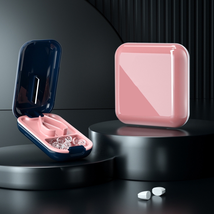 TP-009 미니 알약 절단 상자 저장 상자 박스 디스펜서 (Arctic Black)