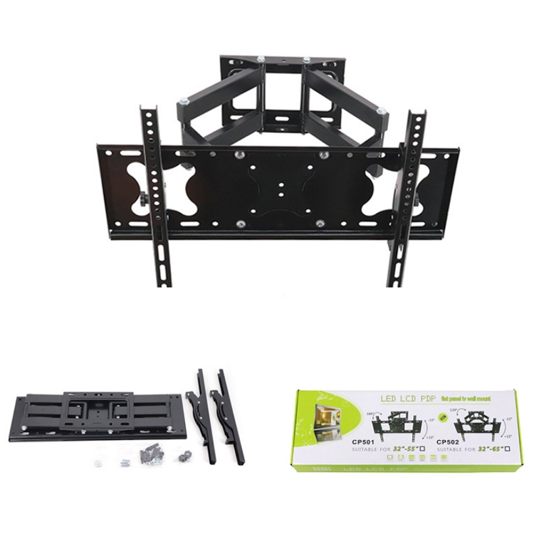 망원경 회전 조절 가능한 틸트 TV LCD 화면 벽 브래킷, 모델 : CP402 (26-55 인치)